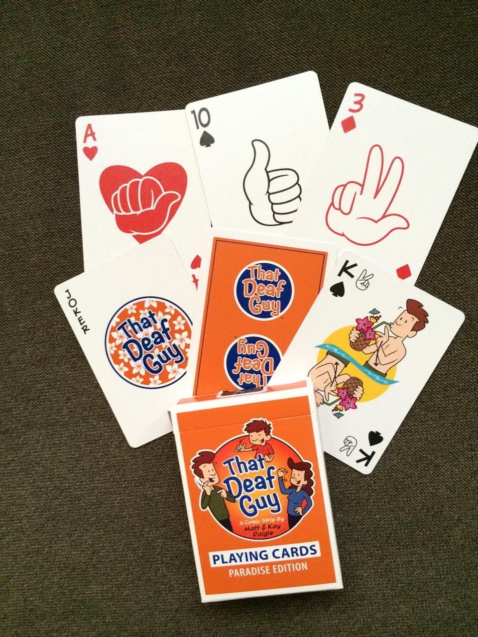 That Deaf Guy Paradise Edition Playing Cards - The Magic Apple