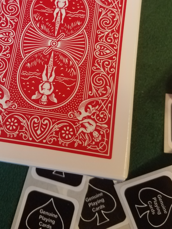 Bicycle Card Box Empty with Stickers RED - The Magic Apple