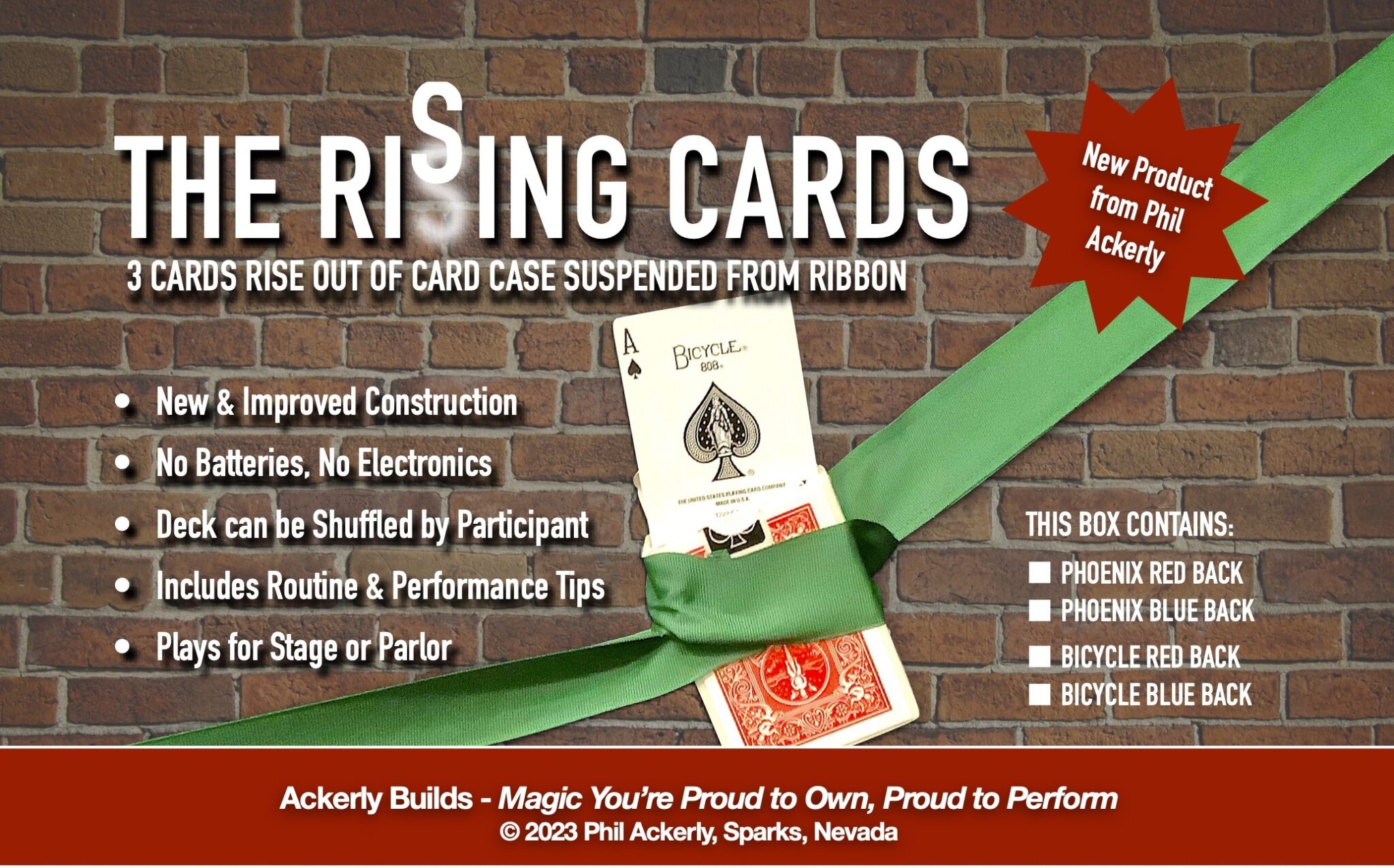 THE RISING CARDS by Phil Ackerly - The Magic Apple